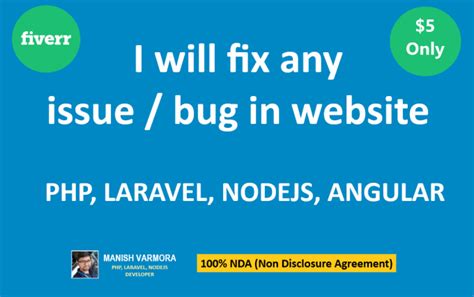 fix error in php laravel angular nodejs reactjs by manishvarmora