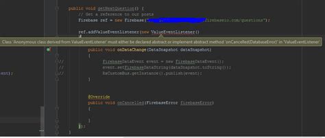 android error retrieving firebase data stack overflow