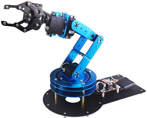 lewansoul 6dof robotic arm kit for arduino steam robot arm kit with
