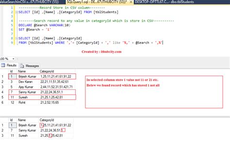 sql server like search record any value from column to