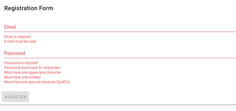 form validation with vuetify in a vue app