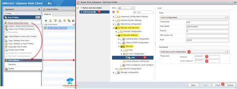 reset esxi root password using host profiles on vcenter server vmware
