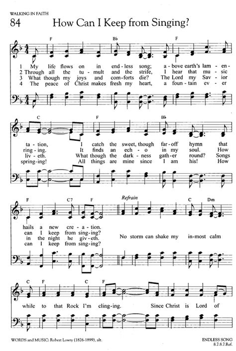 How Can I Keep From Singing