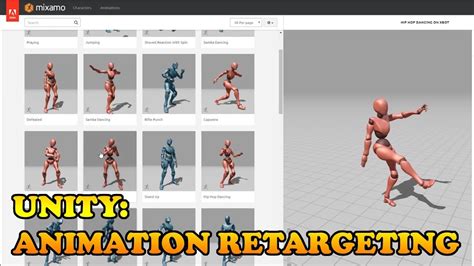 unity animation retargeting how to use animations with a wide variety