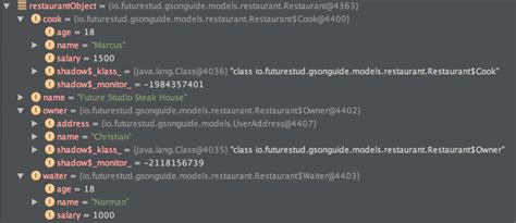 gson — mapping of nested objects