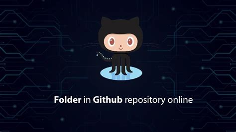 create a folder in github repository online