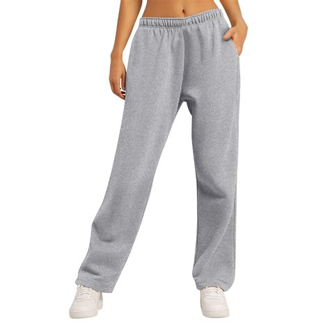 Qcmgmg Womens Sweatpants With Pockets Fleece Lined High Waisted Sweat