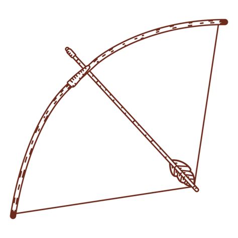 Diseño Png Y Svg De Tiro Con Arco Arcos Realistadetailedcontourline