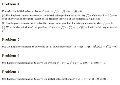 solved problem 4 consider the initial value problemi r 4x