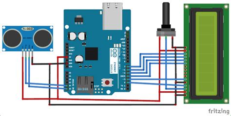 distance measurement using arduino and ultrasonic sensor circuit