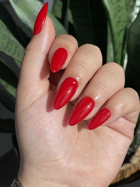 Classic Red Press On Nails Etsy