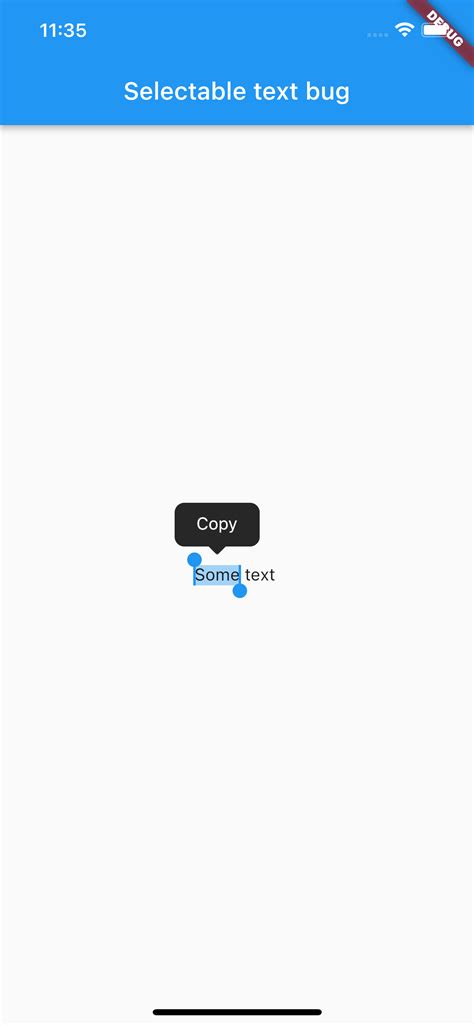 [selectabletext] ios text selection toolbar options do not match native
