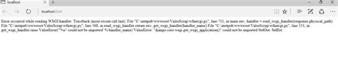 python error al intentar leer wsgi handler en iis con django stack