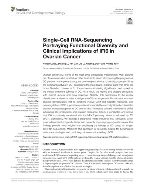Pdf Single Cell Rna Sequencing Portraying Functional Diversity And