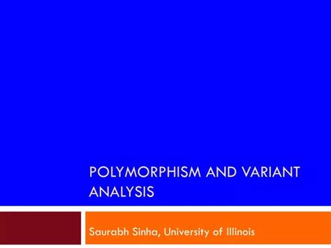 Ppt Polymorphism And Variant Analysis Powerpoint Presentation Free
