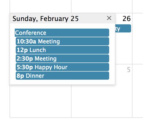 event popover docs fullcalendar
