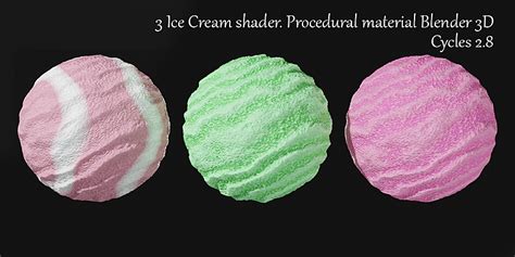 procedural ice cream material for blender 3d cycles 2 8 blender market