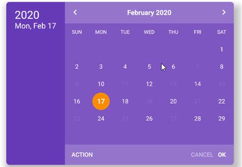 flutter rounded date picker