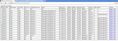create an html form and insert data into the database