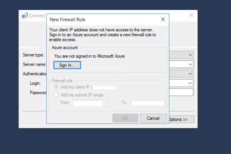 accessing azure sql db from azure vm using a static public