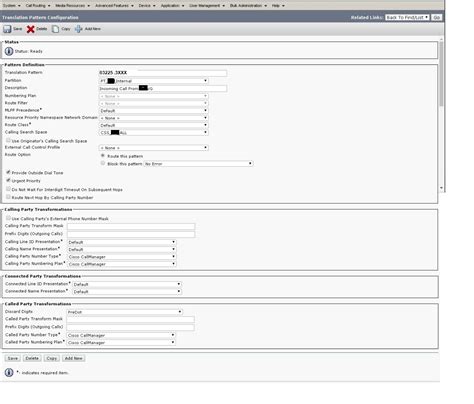 solved mls inbound calls route from cucm to asterisk extension using