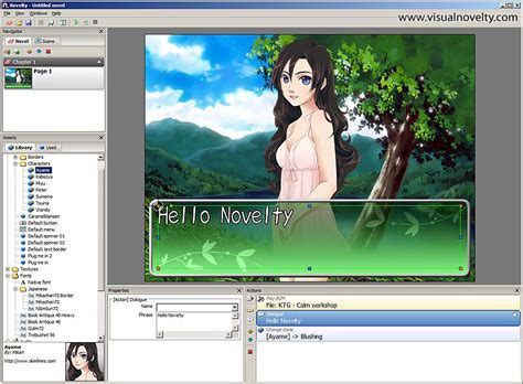 novelty visual novel maker