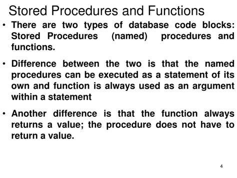 Ppt Oracle Stored Procedures Functions Powerpoint Presentation Free