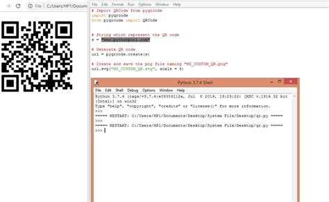 generate qr code using python with these simple steps python pool