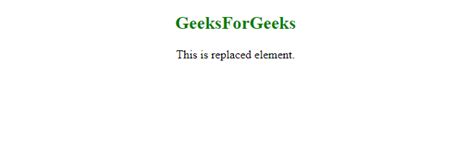 how to replace the entire html node using javascript