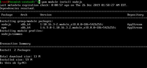how to install yarn on centos 8