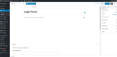 how to create a login page using powerpack login form widget