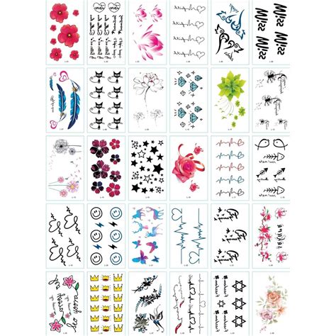 New 30pcs Temporary Tattoo Sticker Waterproof And Cute Sticker English