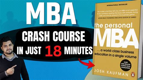 Watch This And Learn Mba In 18 Minutes The Personal Mba Book Summary
