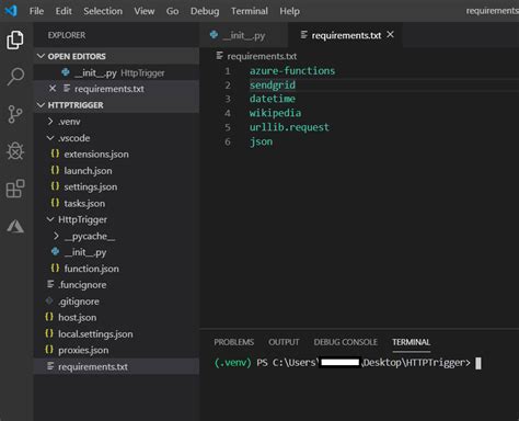 how can i import python modules running as an azure function on a linux