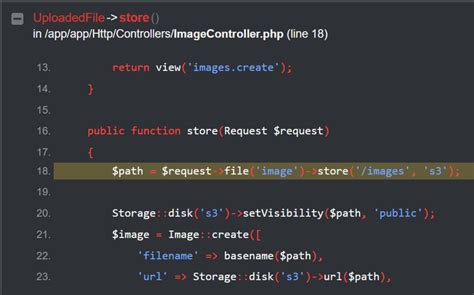 php upload image to aws s3 storage from laravel showed