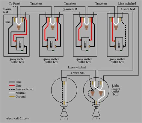 Wiring Diagram For 3 Way Toggle Switch