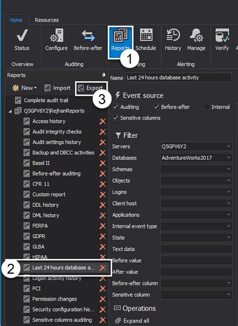 apexsql audit migrate the central repository database