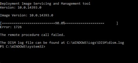 dism the remote procedure call failed microsoft community