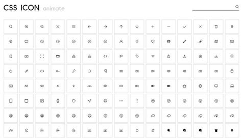 pure css icons generator for frontend developers