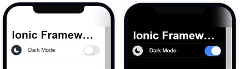 ionic react manual dark mode switch dev community