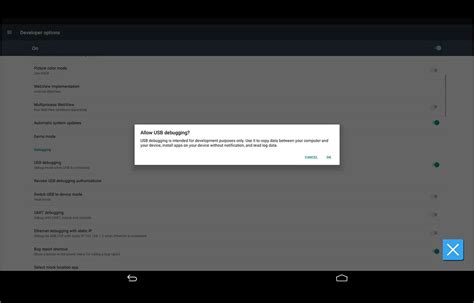 using android debugging bridge over usb on elo android i series devices