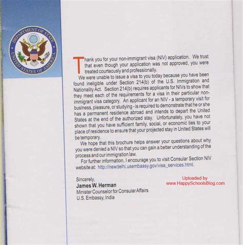 What Is F1 Visa Rejection By 214 B Mean Answers From Us Embassy