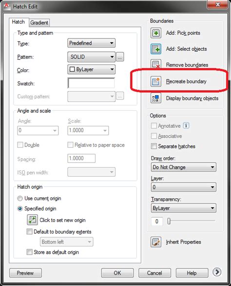 right click on a hatch generate boundary autodesk community