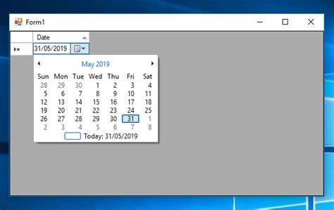 how to add datetimepicker column using c free source