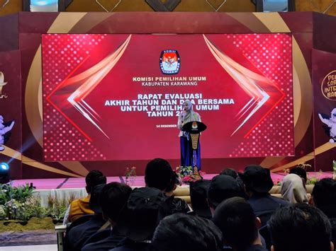 Gelar Rapat Evaluasi Berikut Pesan Dan Harapan Ketua Kpu Karawang
