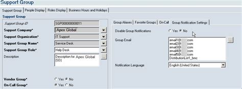 Setting Up Group Notifications Documentation For Bmc Helix Itsm 21 3