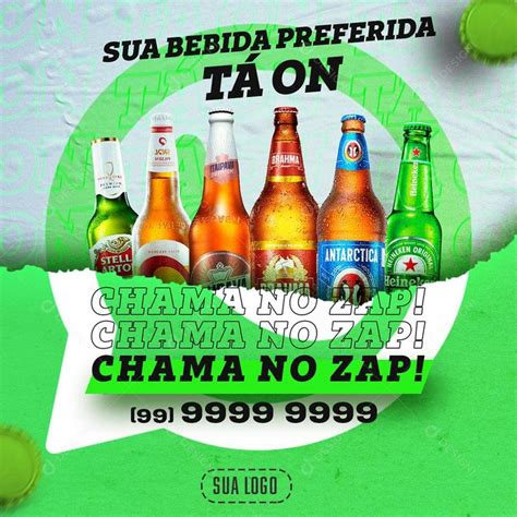 Social Media Distribuidora De Bebida Sua Bebida Preferida Tá On Psd