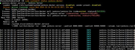 how to run jenkins server in docker container with systemd