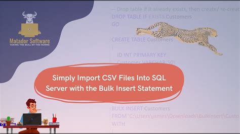Simply Import Csv Files Into Sql Server Youtube