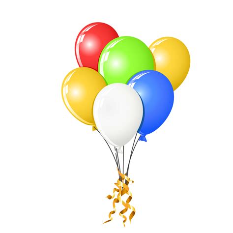 Imagem Arte Foto Aniversário Balões Bolos ícones De Aniversário